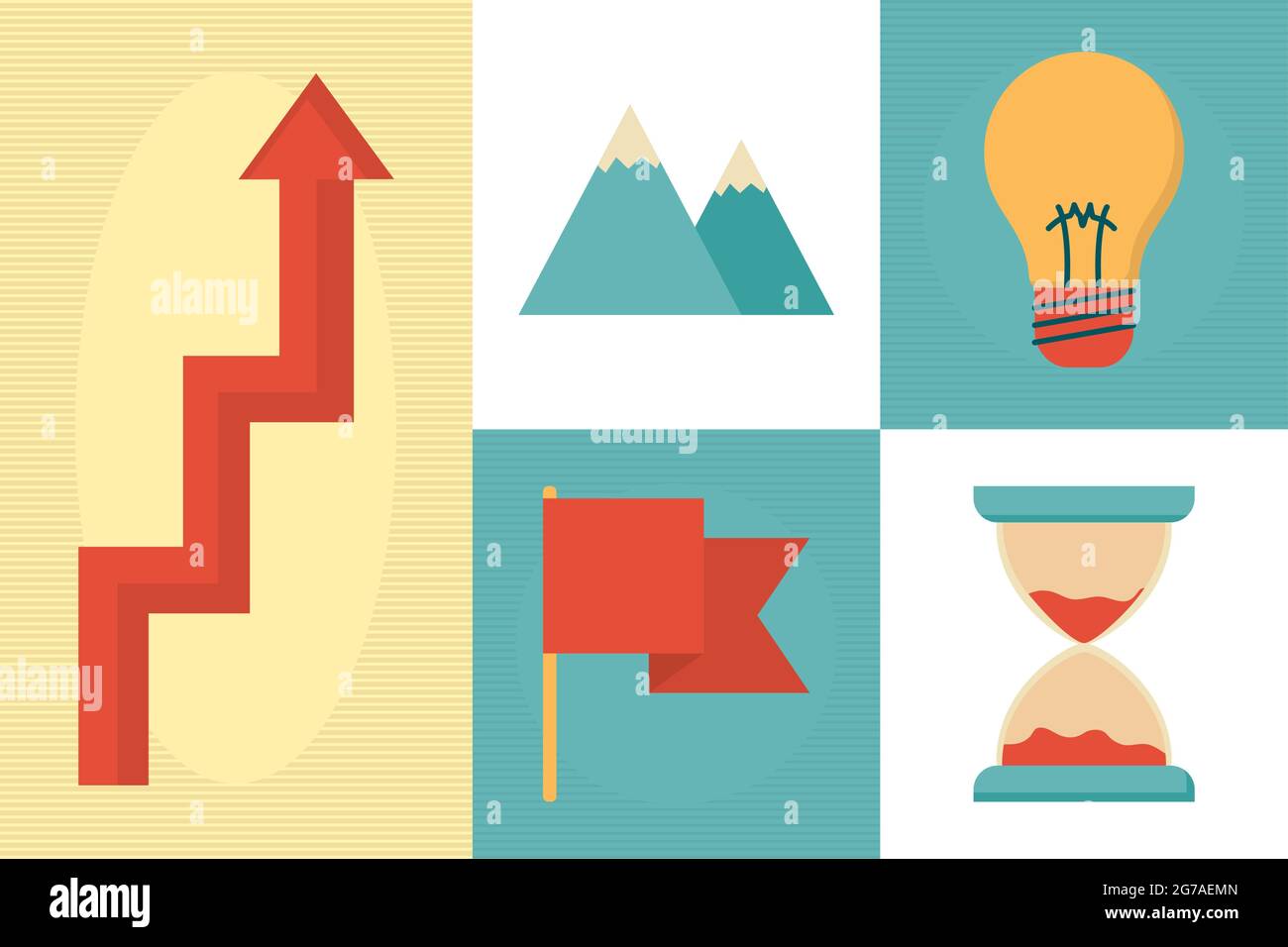 coaching icons set on colorful background Stock Vector Image & Art - Alamy