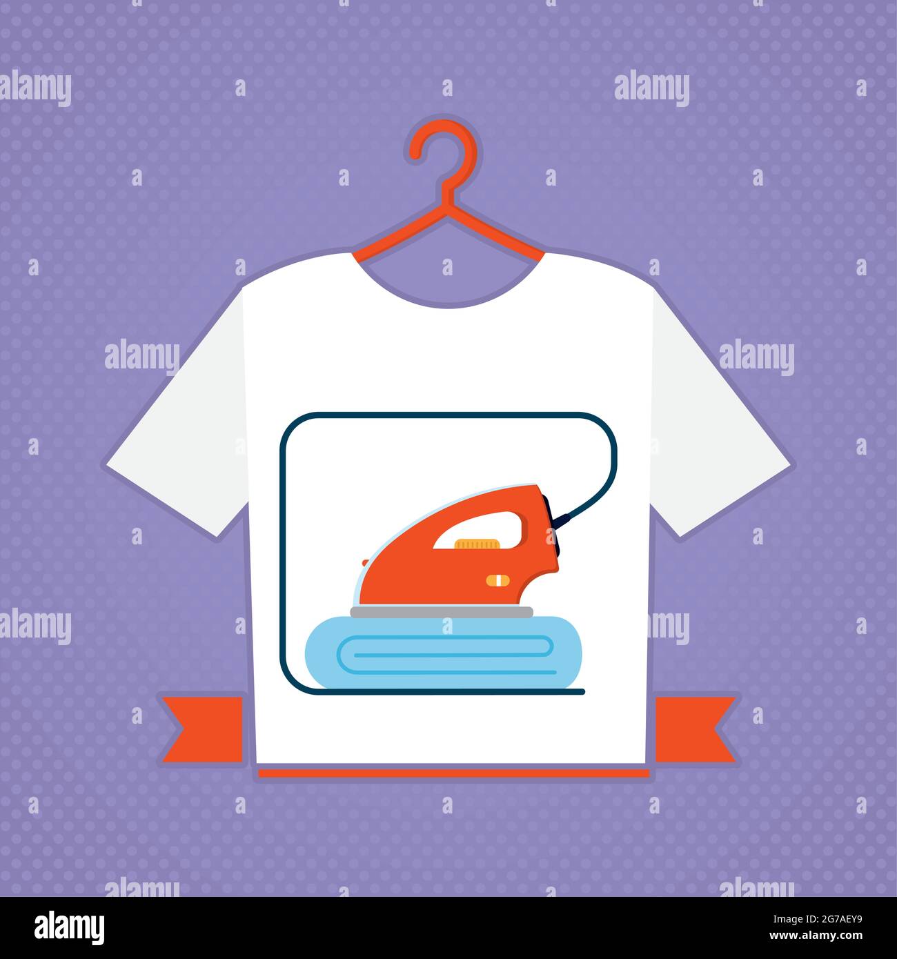 tshirt with iron print illustration Stock Vector Image & Art - Alamy