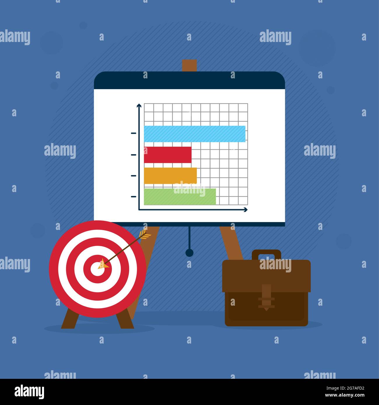 presentation board with financial chart Stock Vector Image & Art - Alamy