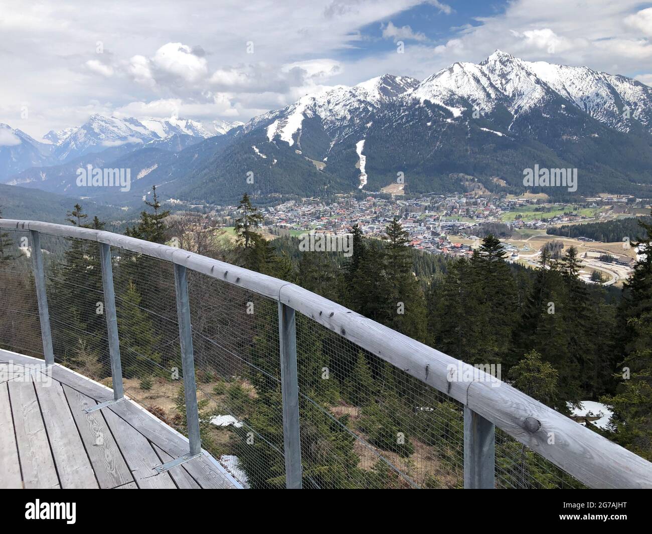 Viewing platform, Brunschkopf, Seefeld in Tirol, nature, Karwendel ...