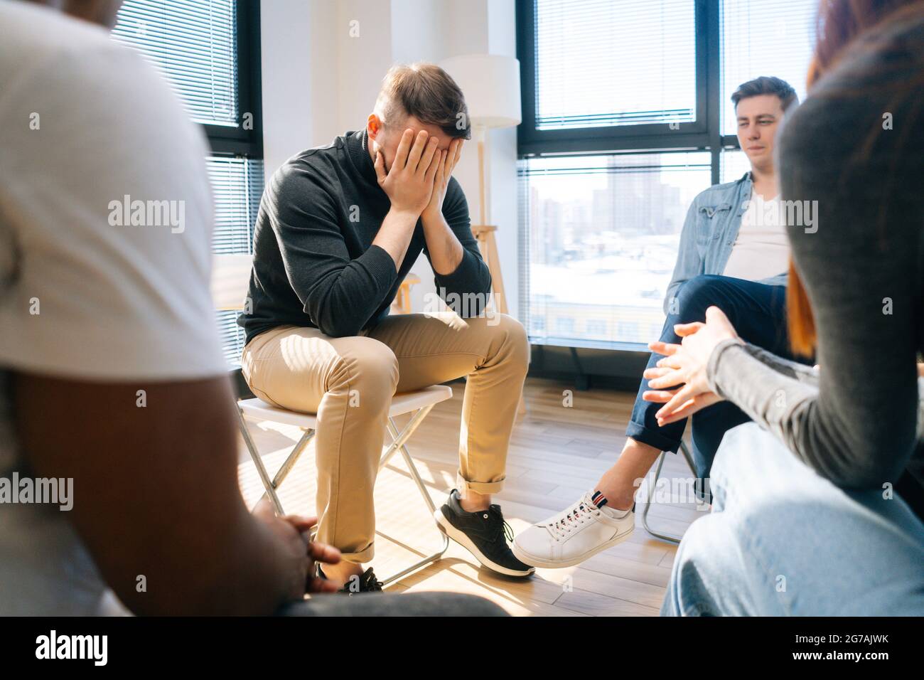 Group psychotherapy hi-res stock photography and images - Alamy