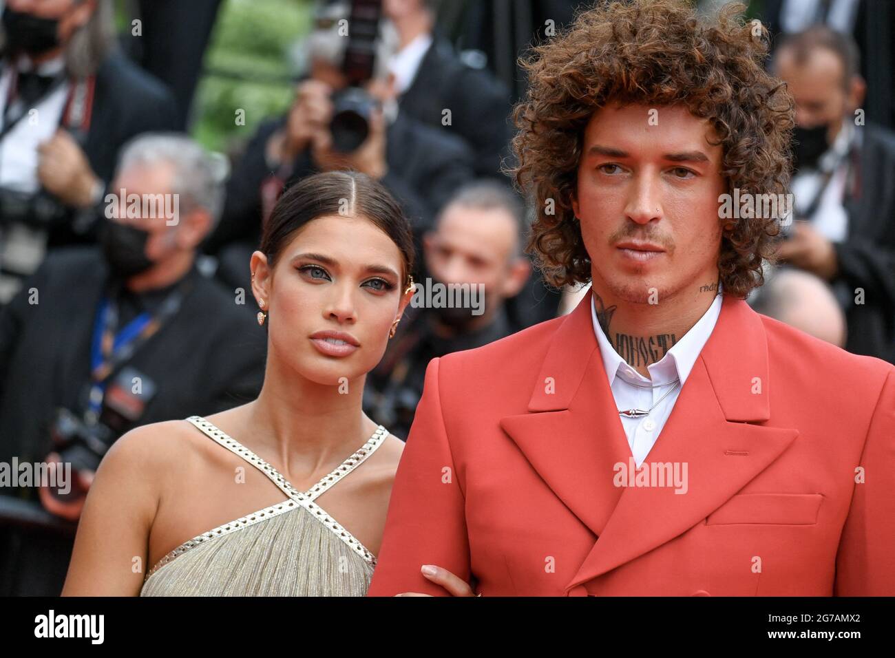 Cannes, France. 12th July, 2021. Julian Perretta, Kambree Dalton ...