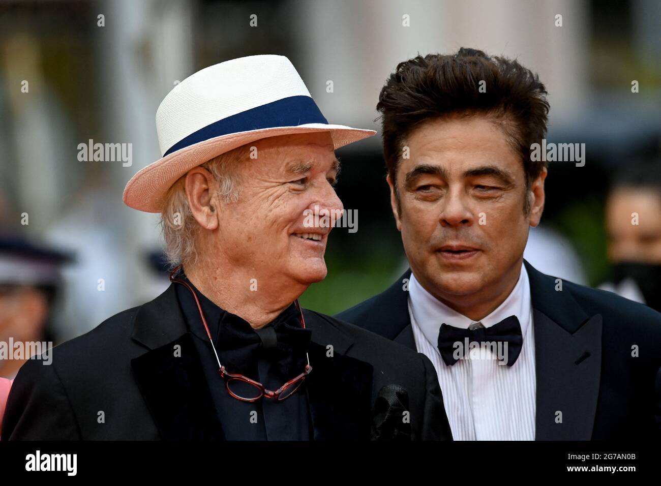Cannes, France. 12th July, 2021. Bill Murray, Benicio Del Toro ...