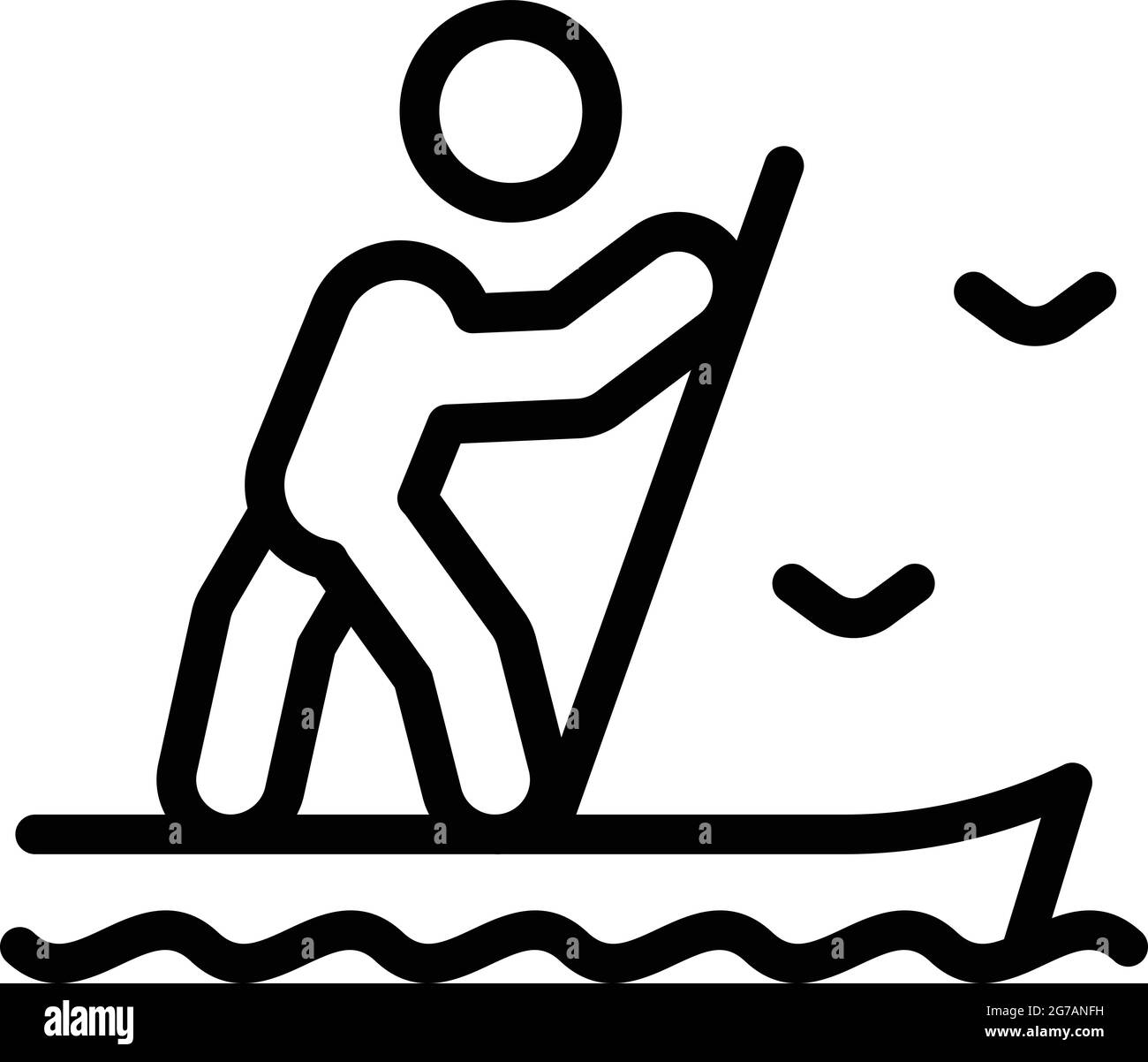 Stand up paddleboard Stock Vector Images - Alamy