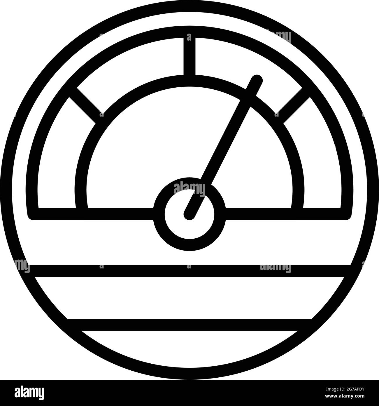 Fuel gauge icon outline vector. Gas meter. Tank full gasoline Stock ...