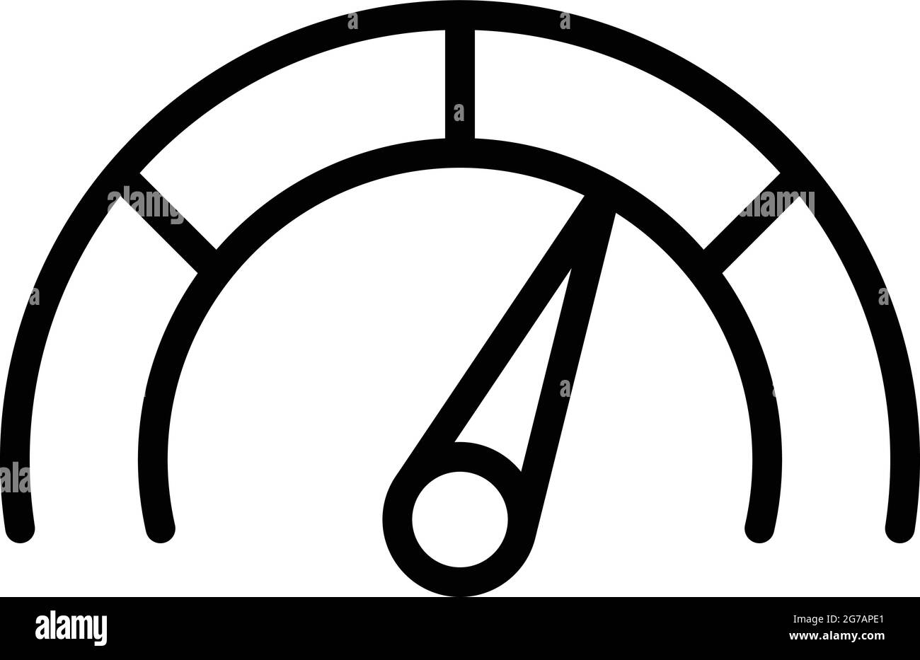 Speedometer icon outline vector. Meter indicator. Speed high low Stock Vector Image & Art - Alamy