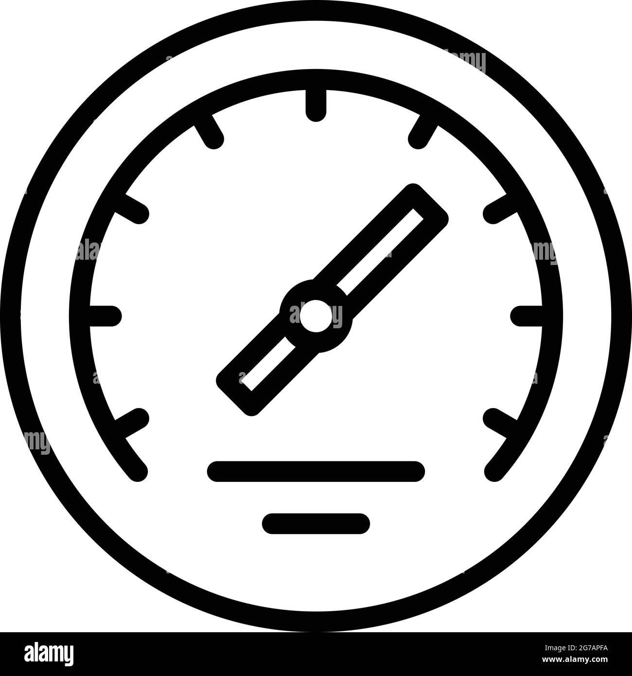 Oil gauge icon outline vector. Fuel car meter. Gas or petrol level ...