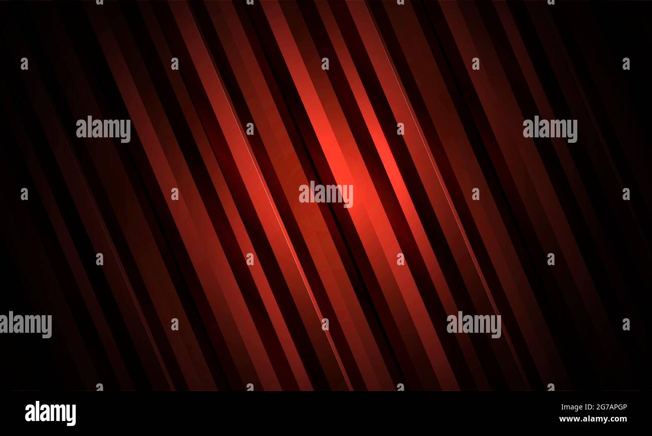 Dark red abstract luxury striped 3d vector background with gradient ...