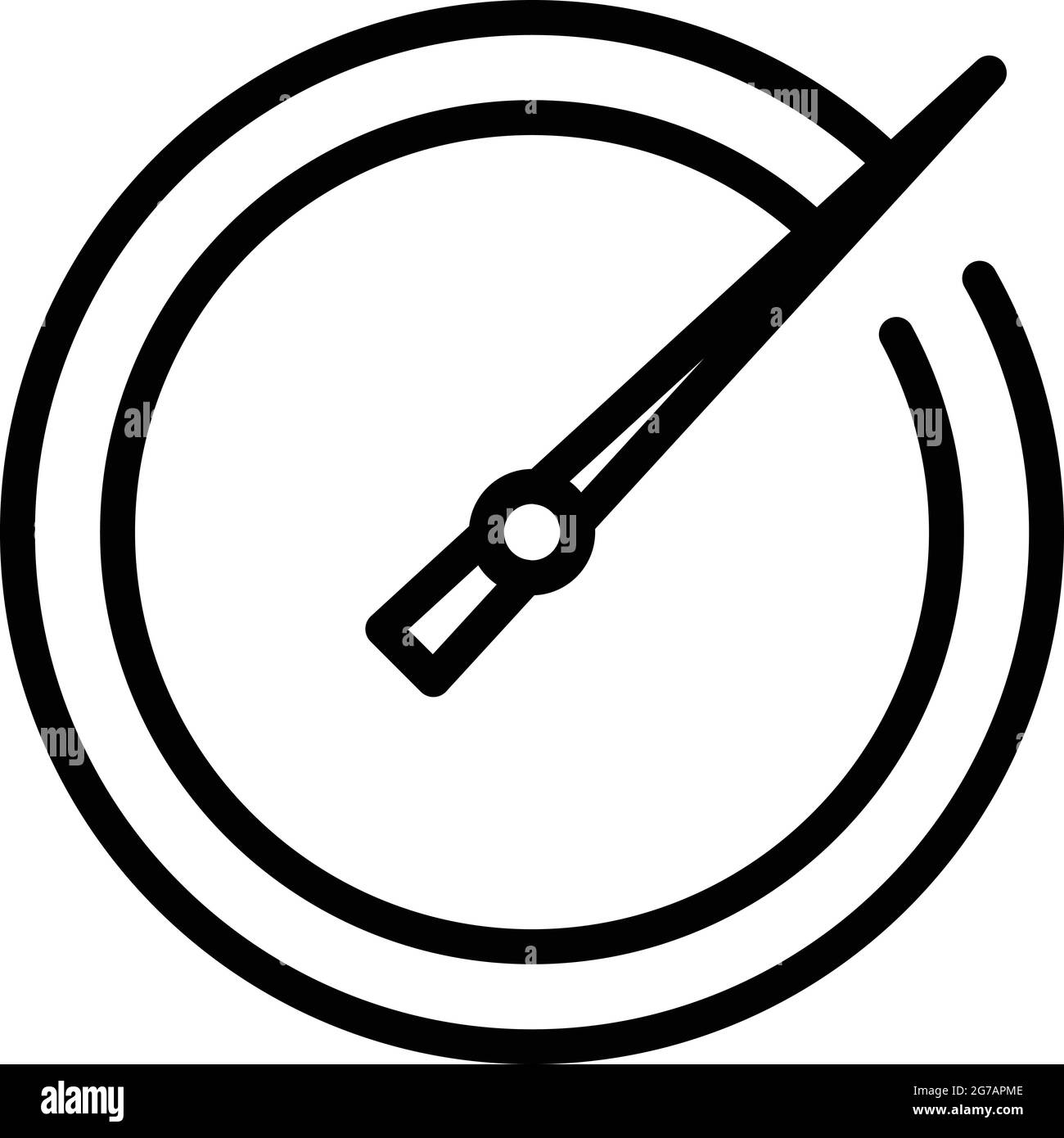 Modern stopwatch icon outline vector. Timer clock. Chronometer watch ...