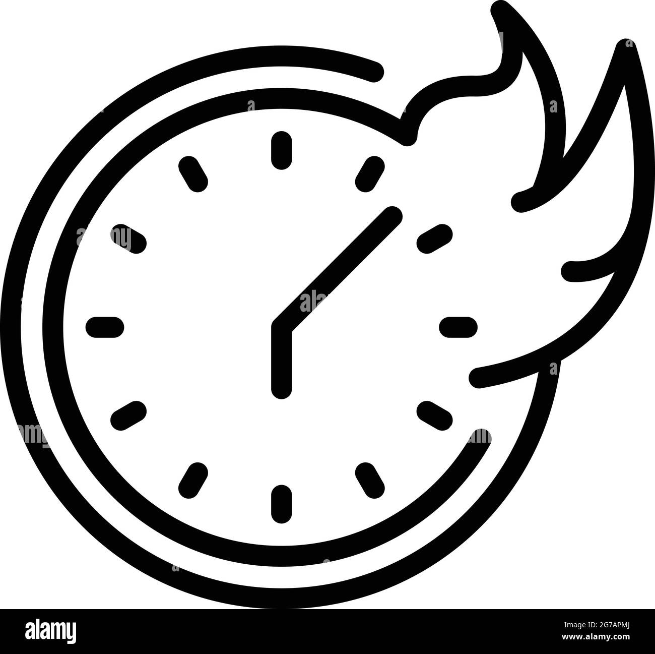 Burning clock Black and White Stock Photos & Images - Alamy
