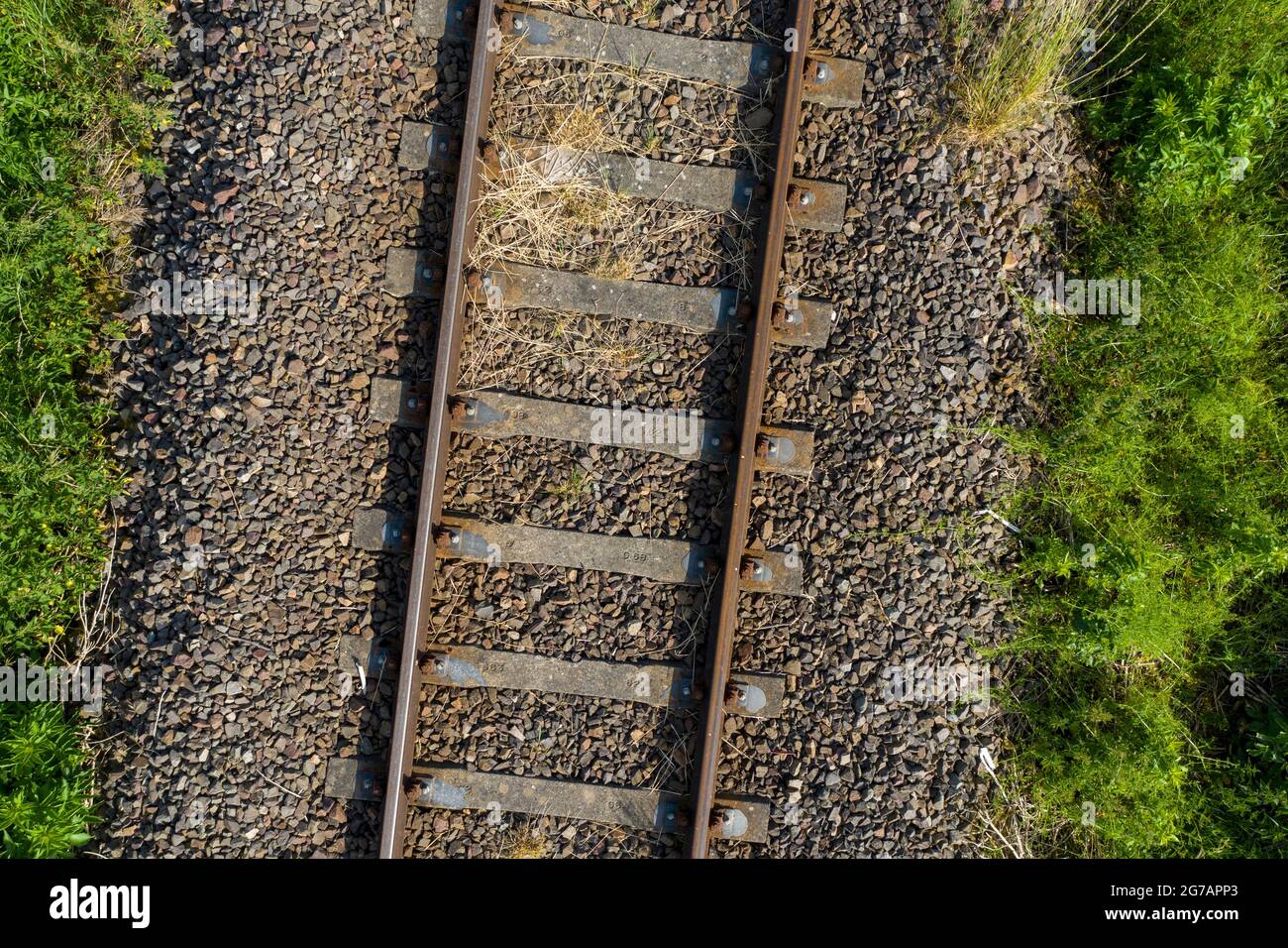 Old railroad track Stock Photo - Alamy