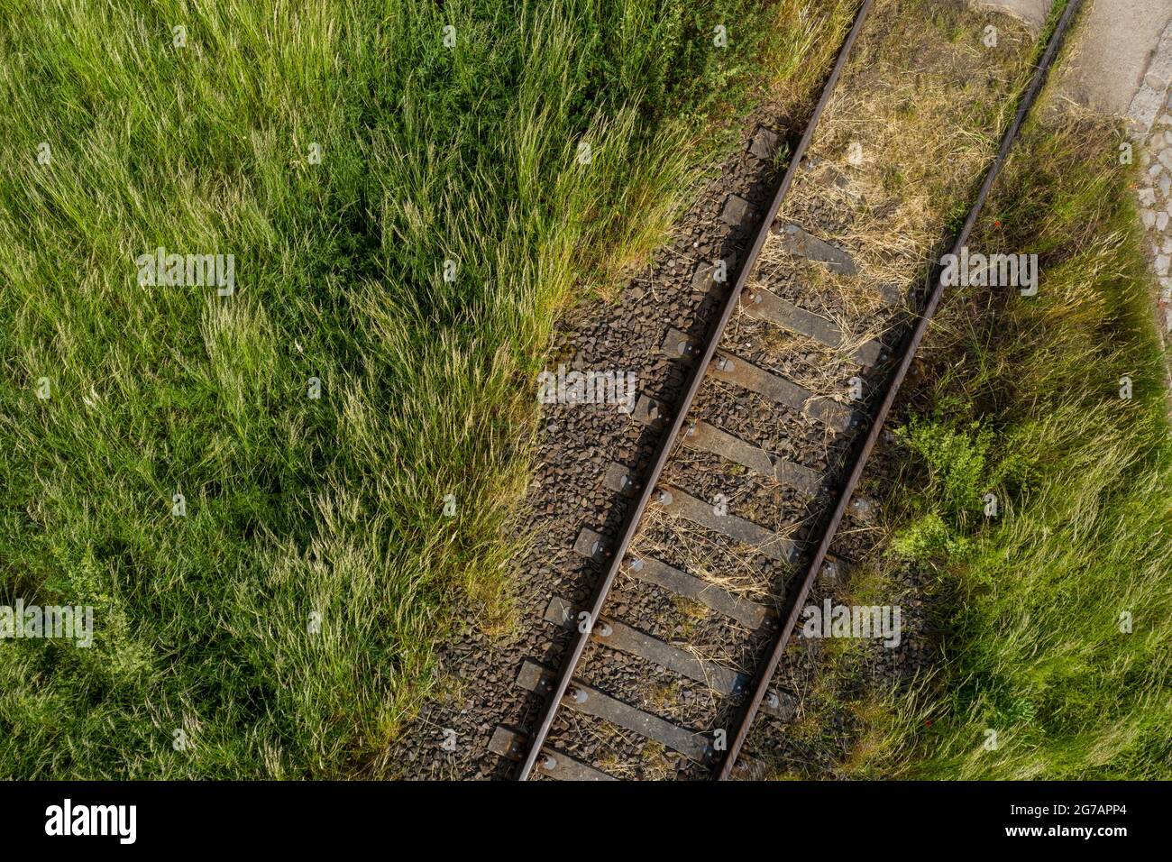 Old railroad track Stock Photo - Alamy