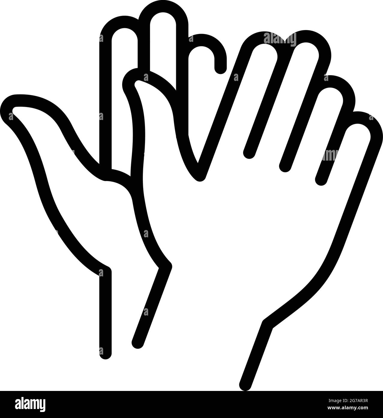 Finger handclap icon outline vector. Public applause. Hand clap ...