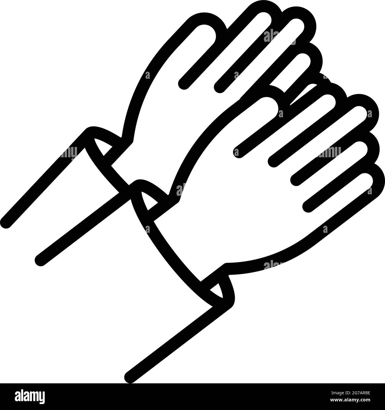 Concert tour handclap icon outline vector. Hand clap applause. People ...