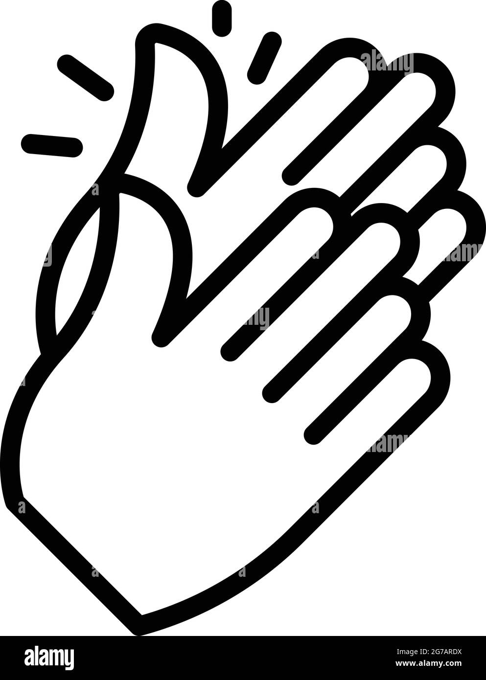 Culture handclap icon outline vector. Applause hand clap. People ...