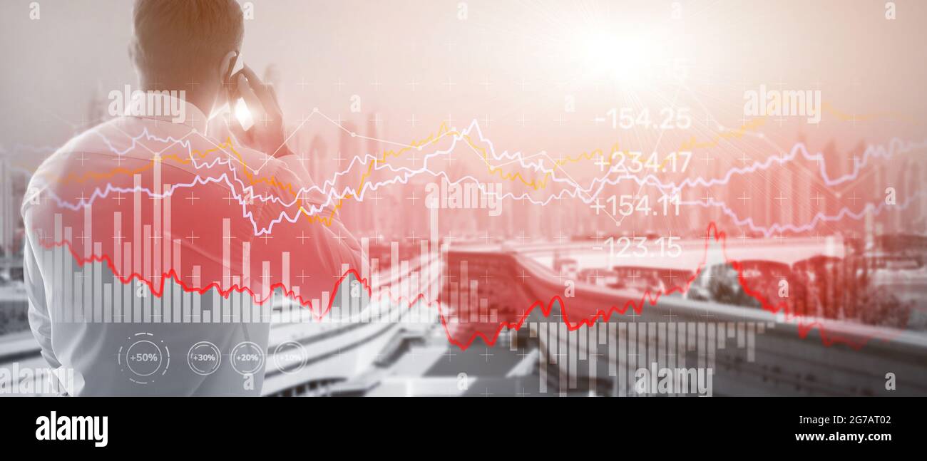 Business Graph Stock Market chart Stock Photo - Alamy