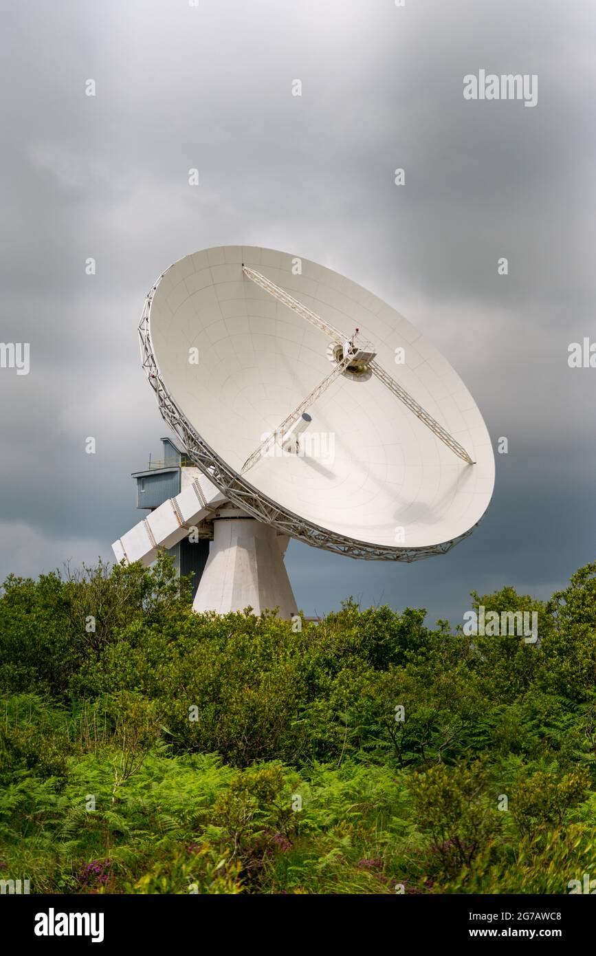 Goonhilly earth station cornwall england uk Stock Photo - Alamy