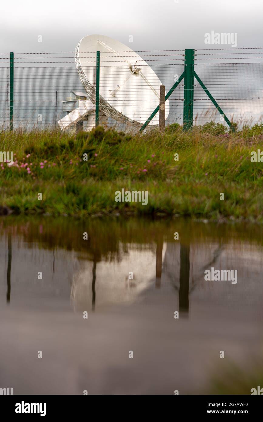 Goonhilly earth station cornwall england uk Stock Photo - Alamy
