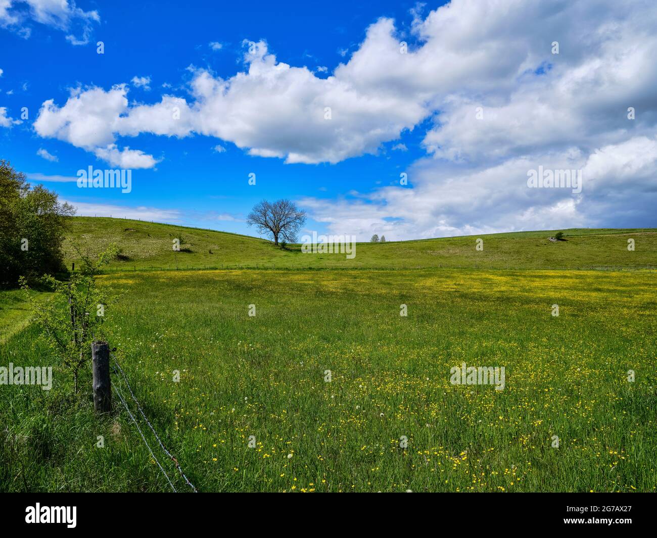 River valley, terminal moraine, moraine, ice age, cold age ...