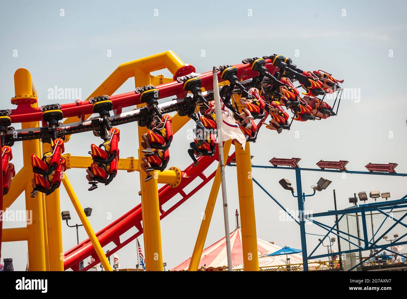 Visitors scare themselves silly on the new Phoenix Roller Coaster in ...