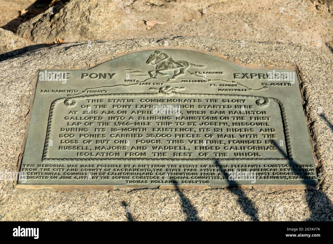 Pony express rider hi-res stock photography and images - Alamy