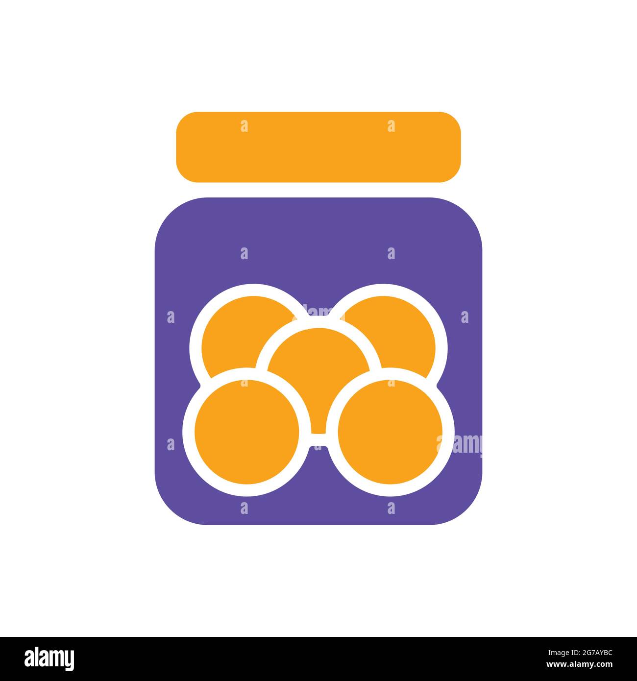 Cookie jar vector glyph icon. Kitchen appliance. Graph symbol for ...