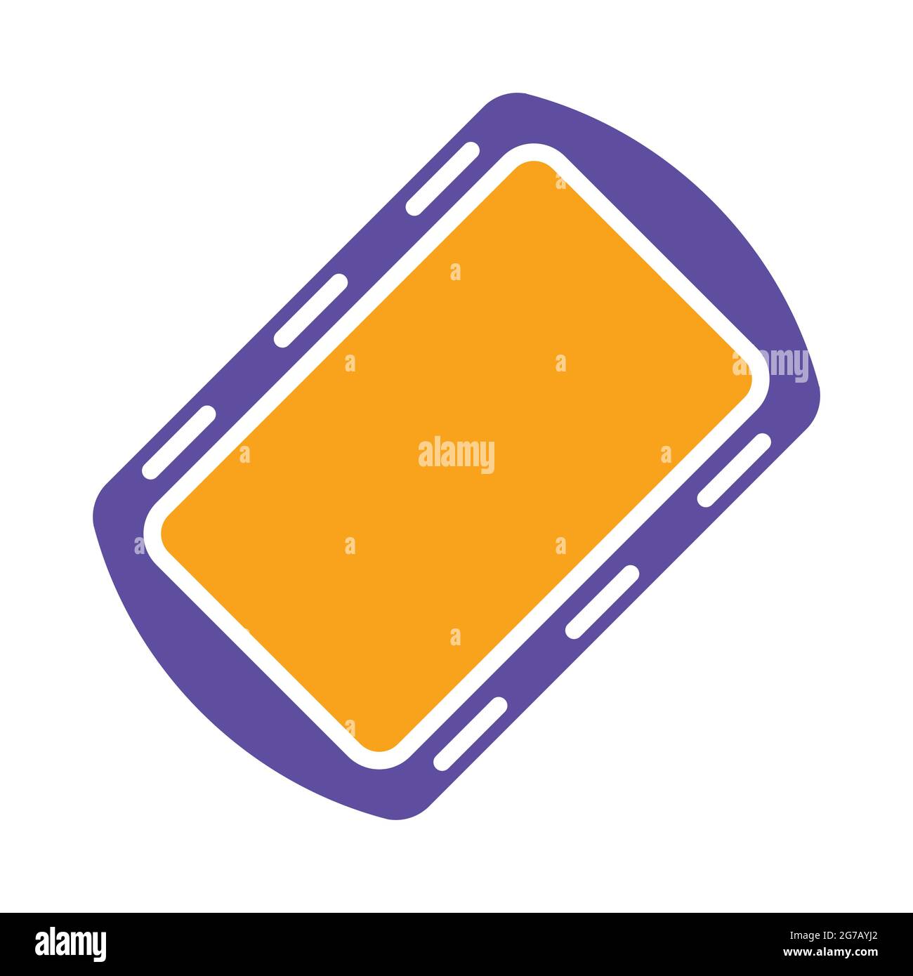 Pan tray for cooking and baking in oven vector glyph icon. Kitchen ...