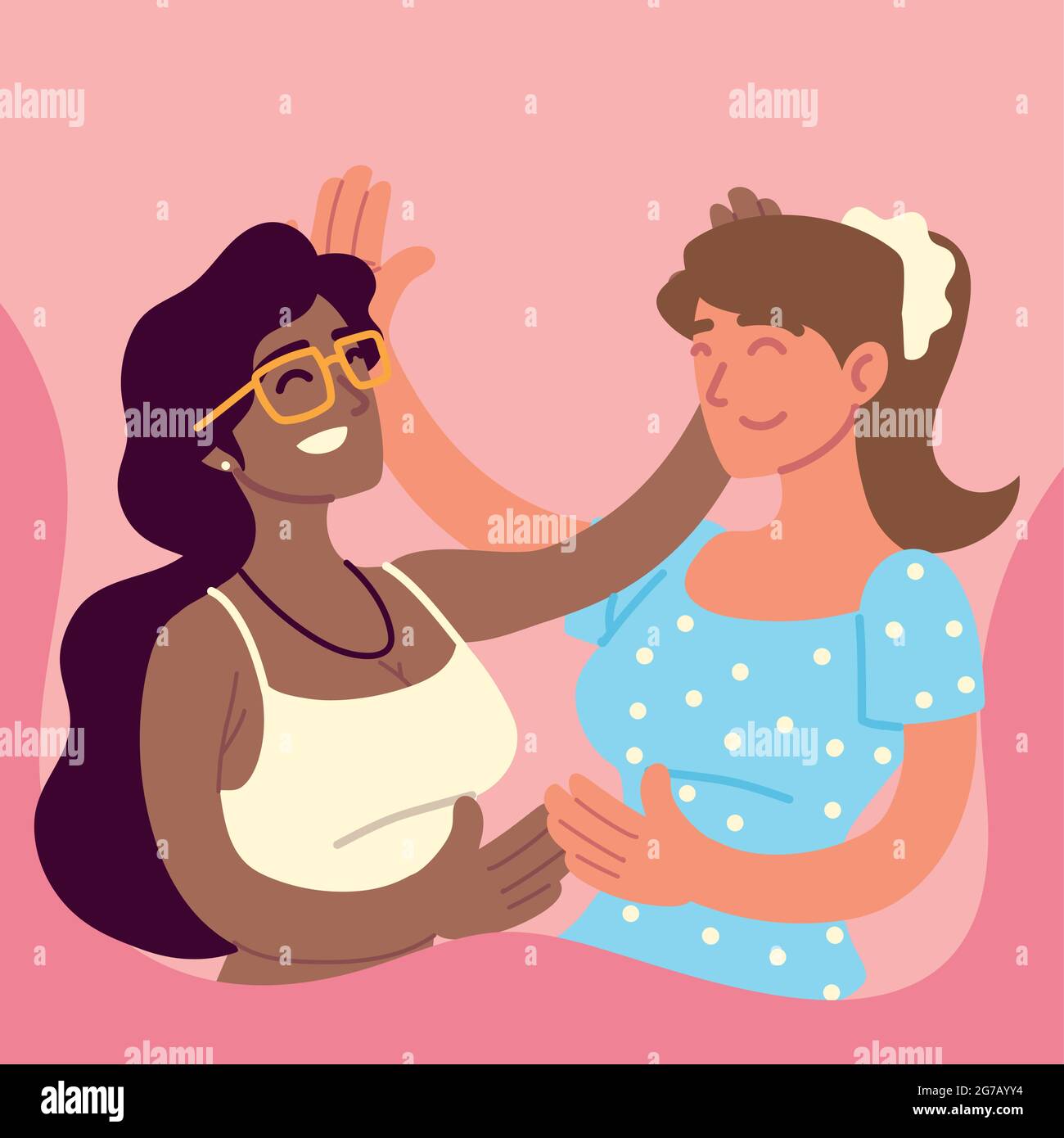 women smiling hands up Stock Vector Image & Art - Alamy