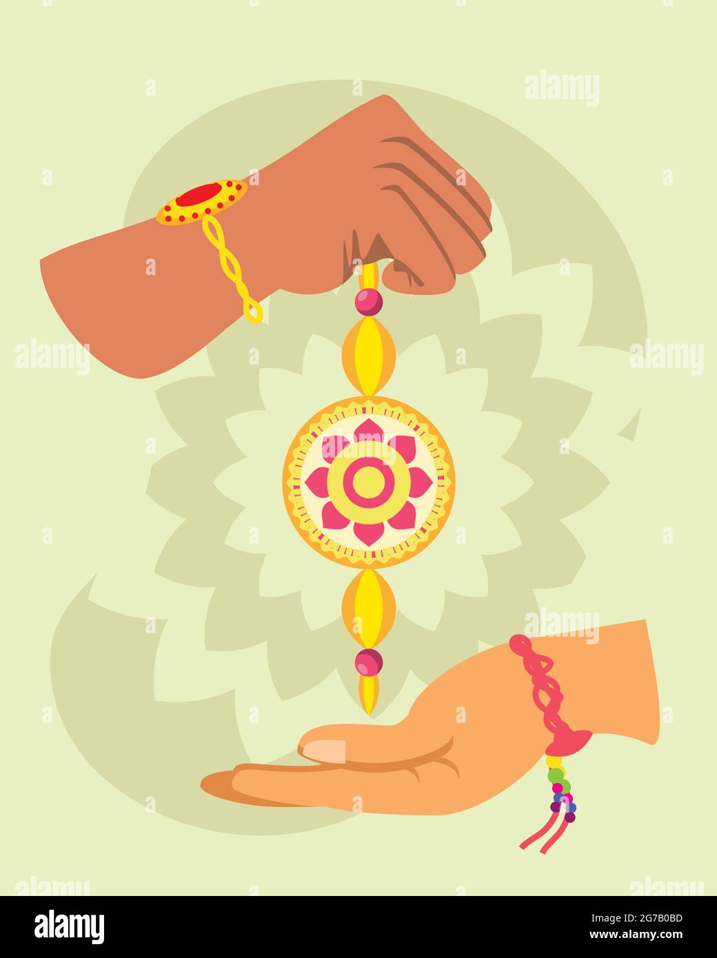 hands with bracelet Stock Vector Image & Art - Alamy