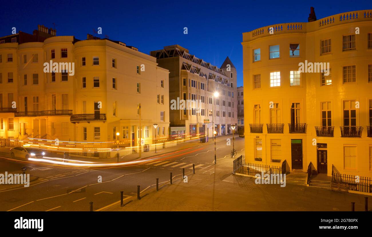Junction of the lower part of Brunswick Place at the top of Brunswick ...
