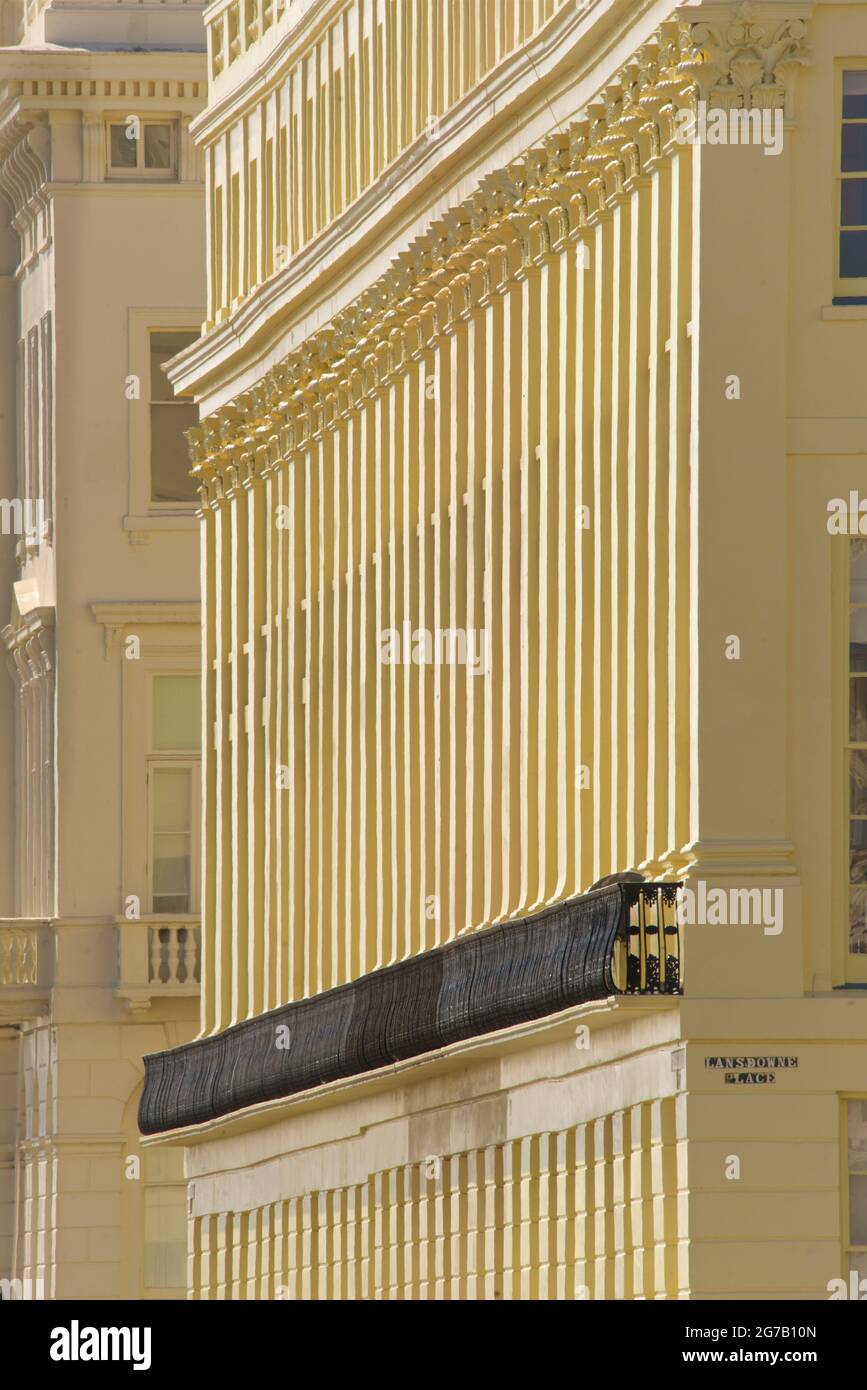 Compressed perspective detail of Brunswick Terrace at the bottom of ...