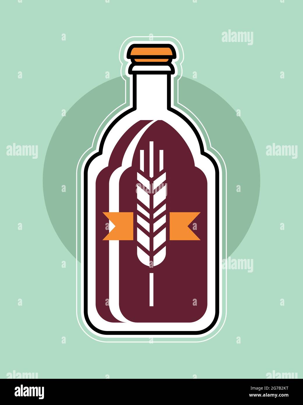 beer bottle retro Stock Vector Image & Art - Alamy