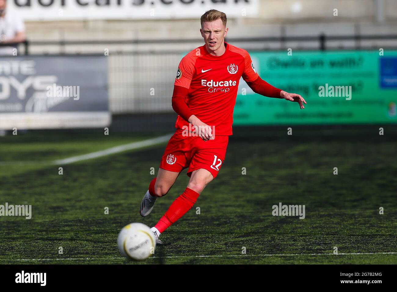 Connah's Quay Nomads' Declan Poole during the UEFA Champions League ...