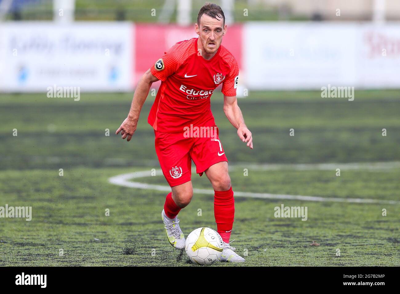 Connah's Quay Nomads' Jamie Mullan during the UEFA Champions League ...