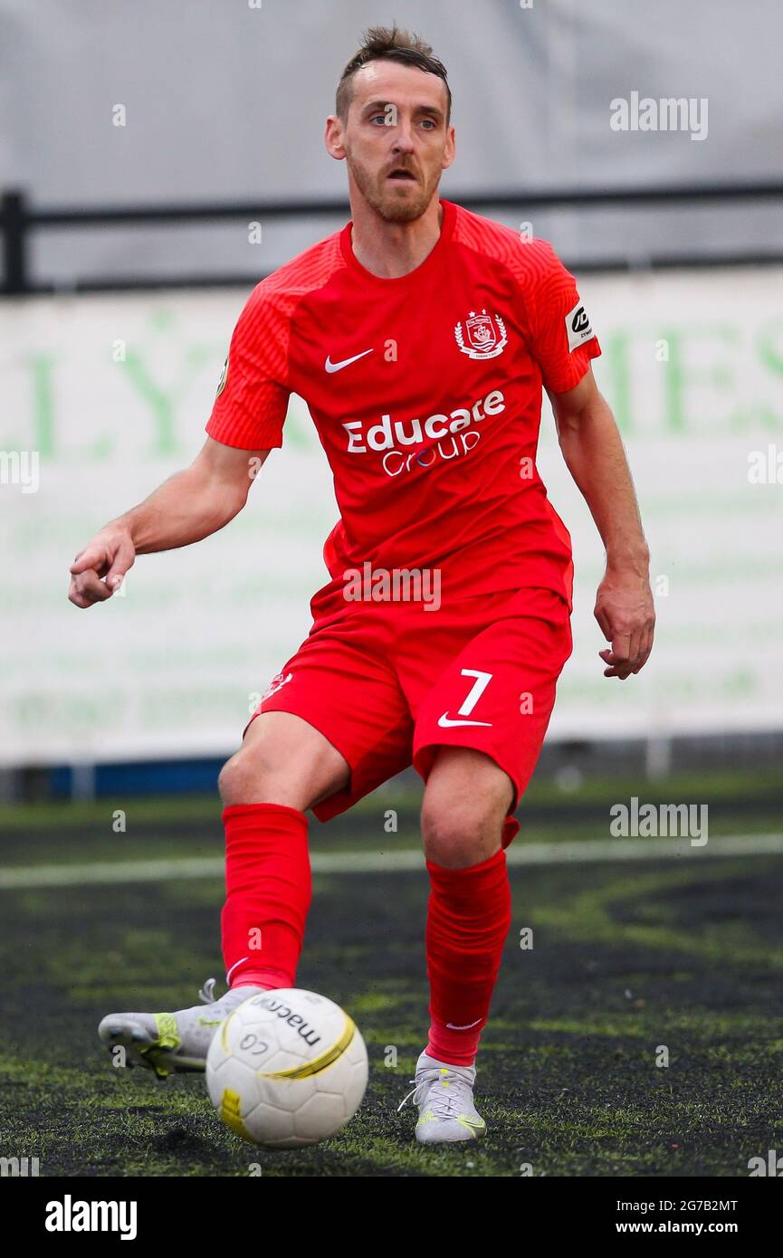 Connah's Quay Nomads' Jamie Mullan during the UEFA Champions League ...