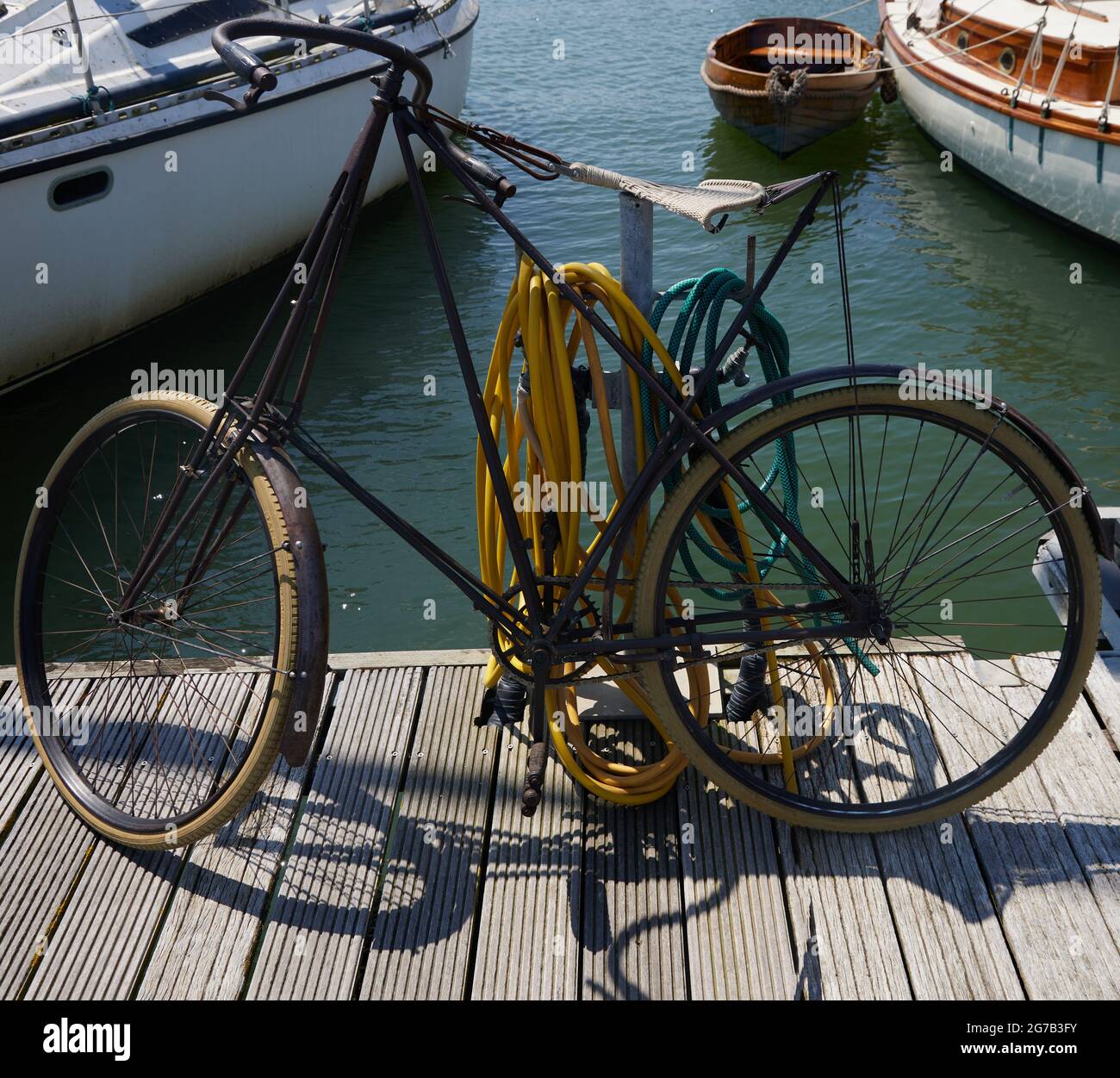 Pederson classic bicycle seen in summer 2021 in the UK Stock Photo - Alamy