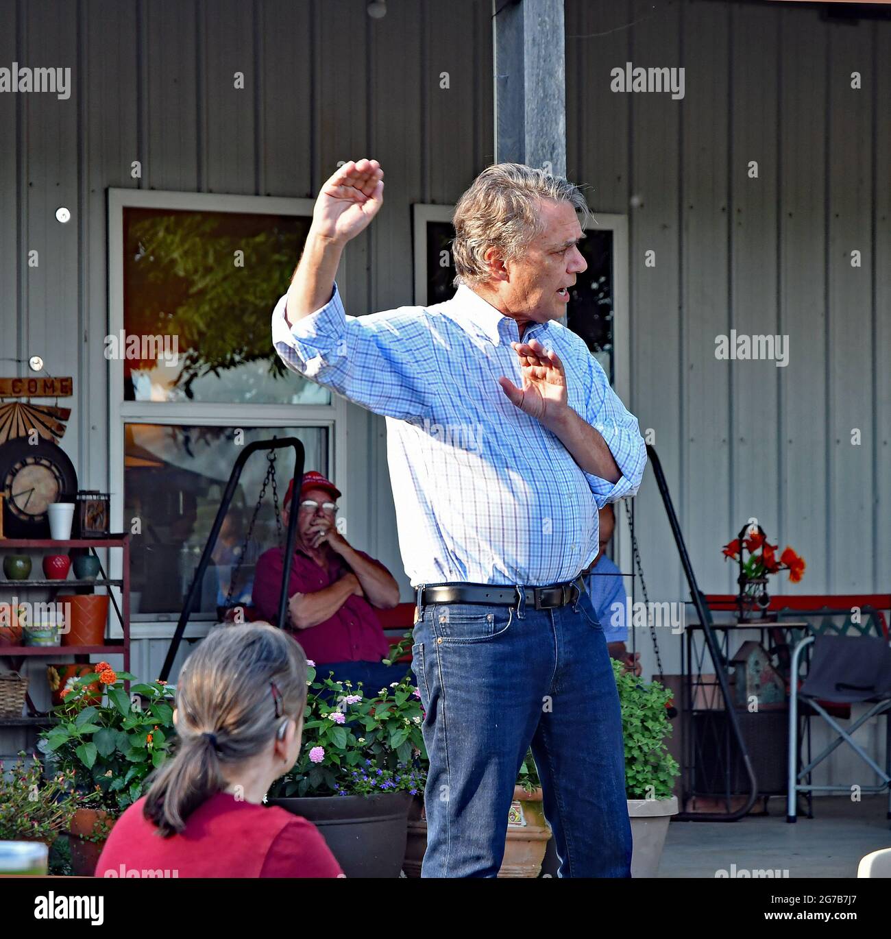 Former Kansas Governor Dr. Jeff Colyer addresses the Lyon County ...
