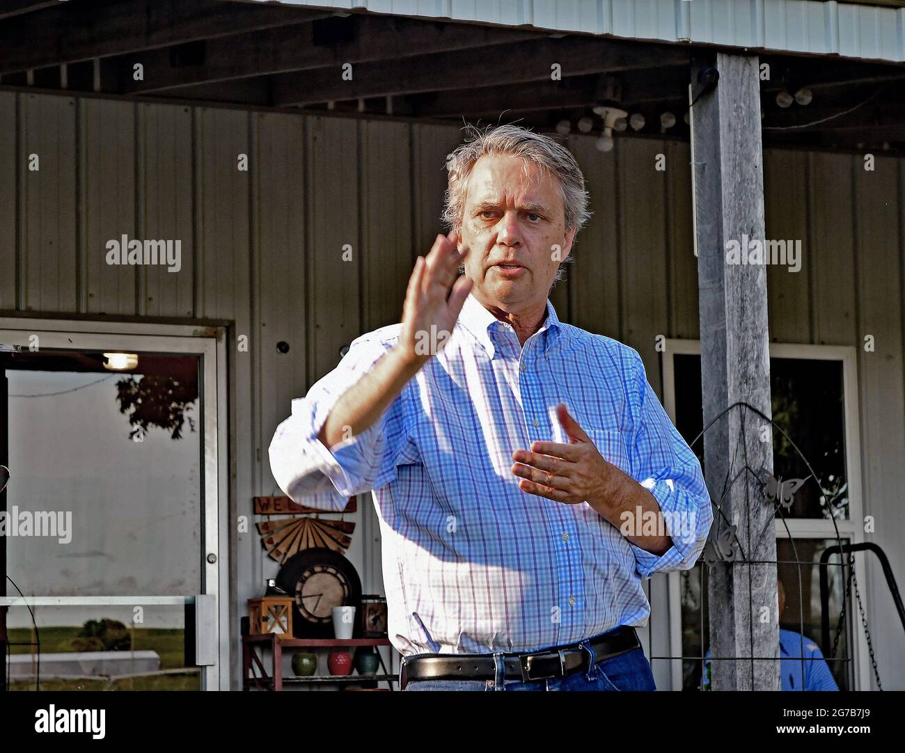 Former Kansas Governor Dr. Jeff Colyer addresses the Lyon County ...