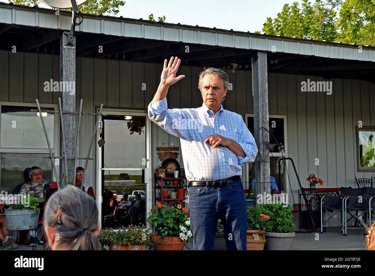 Former Kansas Governor Dr. Jeff Colyer addresses the Lyon County ...