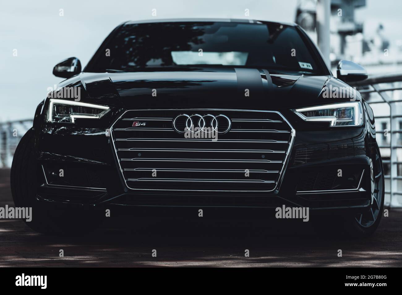 Audi S4 detailed shots Stock Photo - Alamy