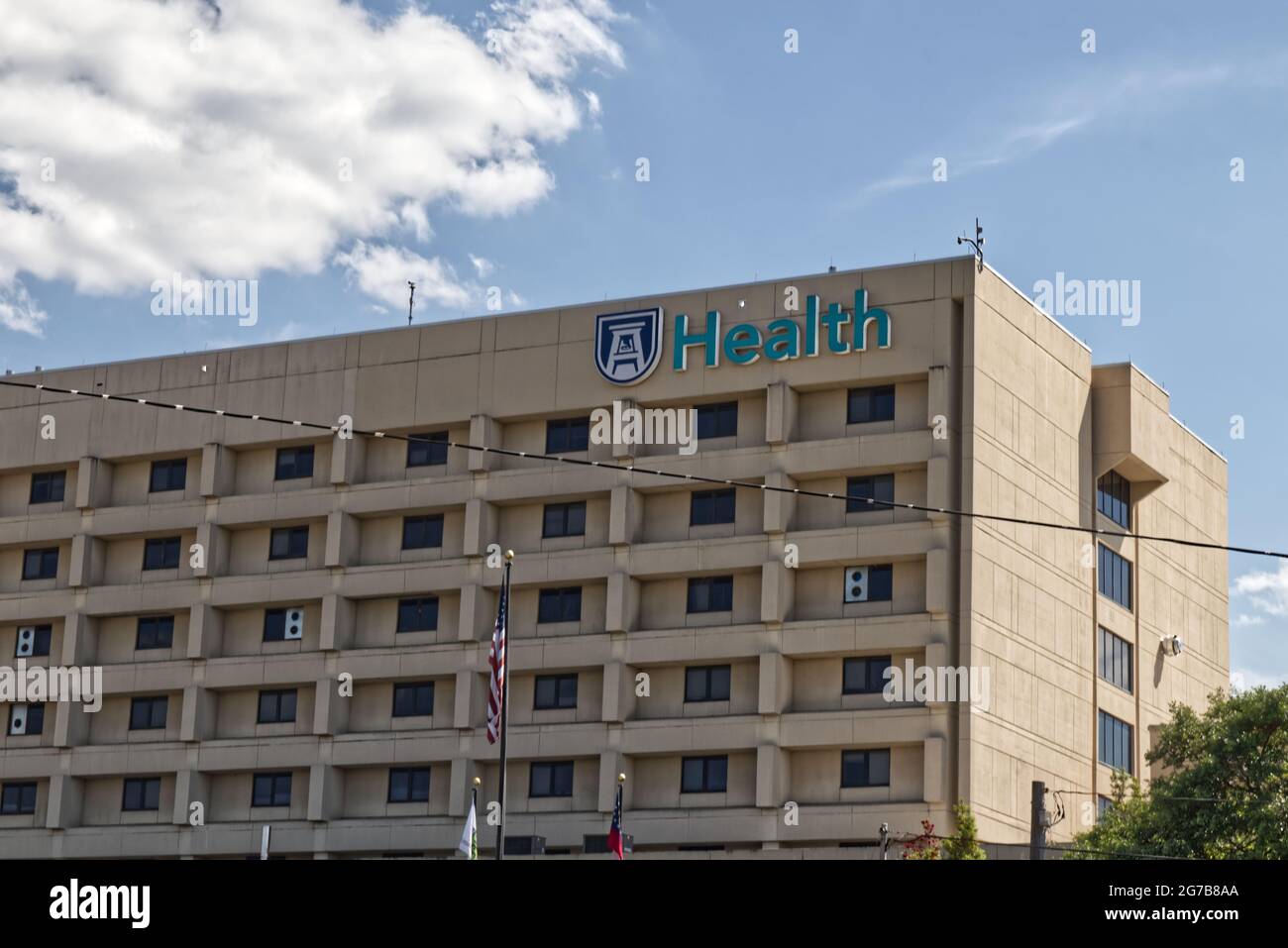 Augusta, Ga USA - 04 18 21: University Health Hospital building sign ...