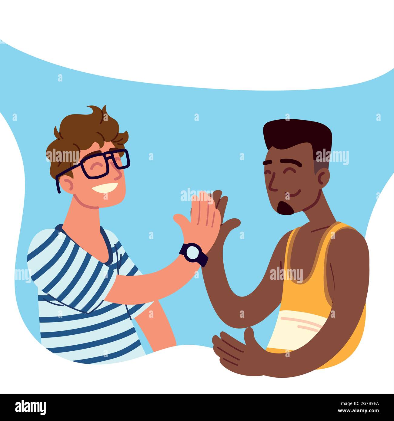 men clapping palms Stock Vector Image & Art - Alamy