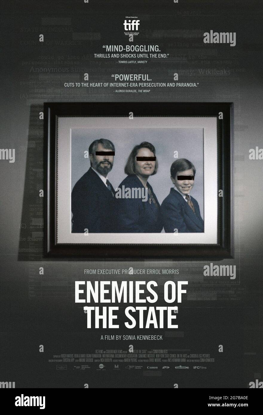 ENEMIES OF THE STATE, US poster, 2020. © IFC /Courtesy Everett ...