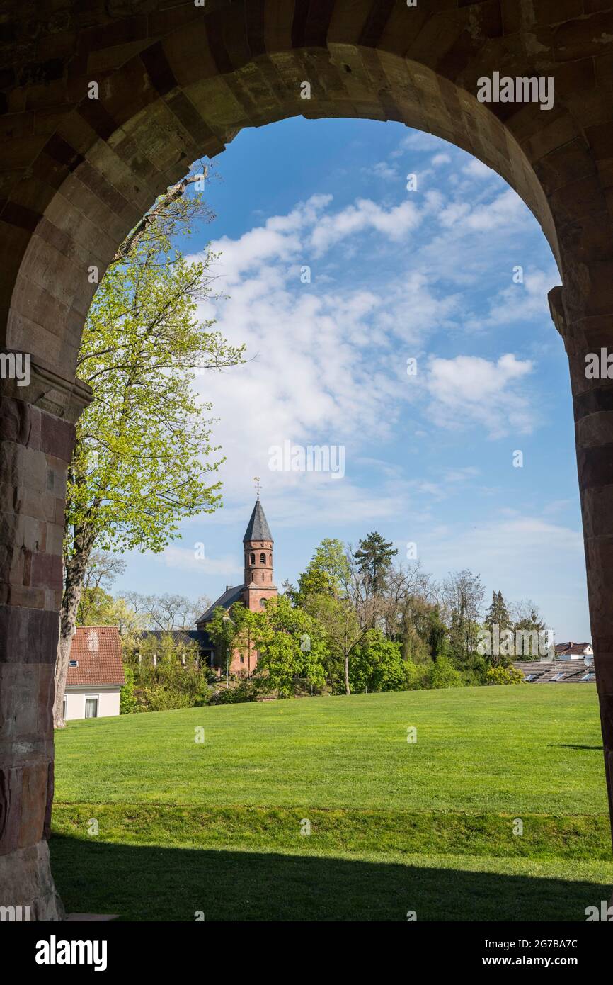 Unesco world heritage site the Abbey of Lorsch, Hesse, Germany Stock ...