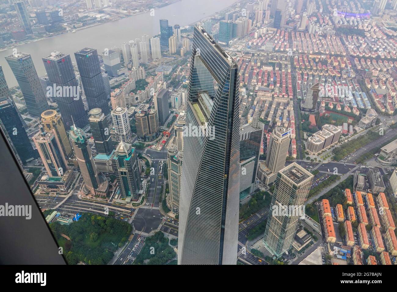 View from the highest observatory of the world on 562 meters height in ...