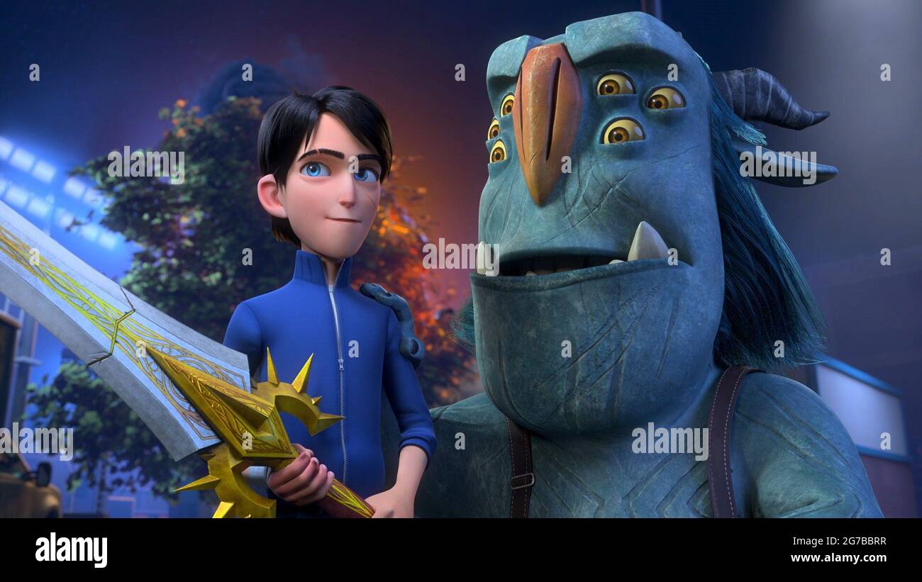 TROLLHUNTERS: RISE OF THE TITANS, from left: Jim (voice: Emile Hirsch ...