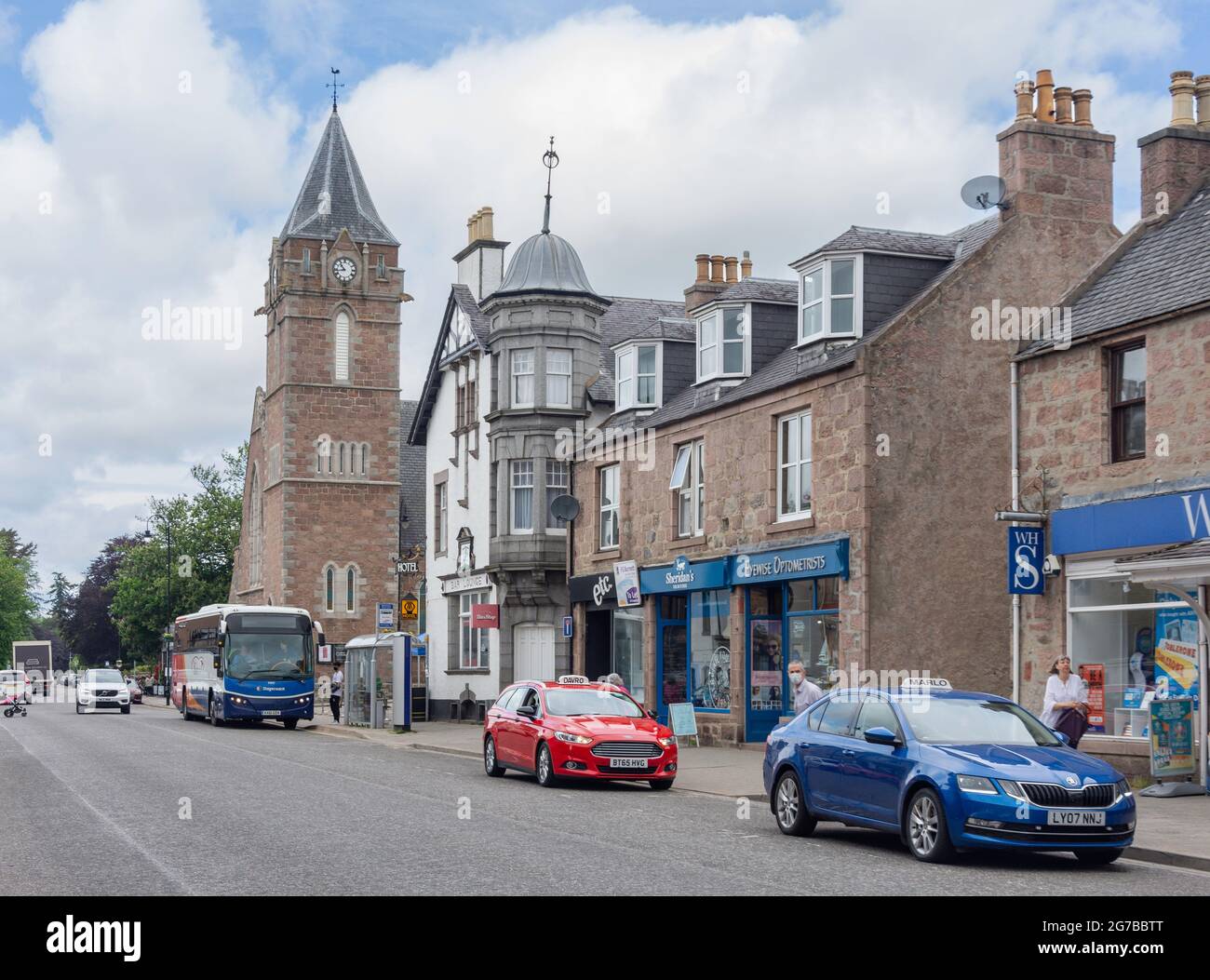 High Street, Banchory, Aberdeenshire, Scotland, United Kingdom Stock ...