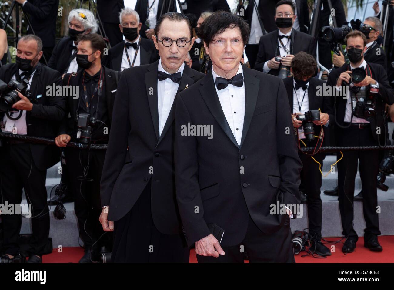 Russell and Ron Mael attend the premiere of 'The Fench Dispatch' during ...