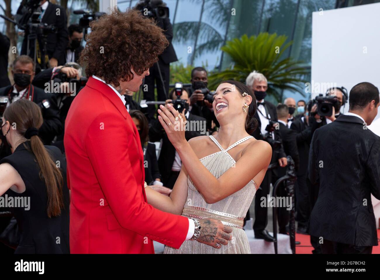 Kambree Dalton and Julian Perretta attend the premiere of 'The Fench ...