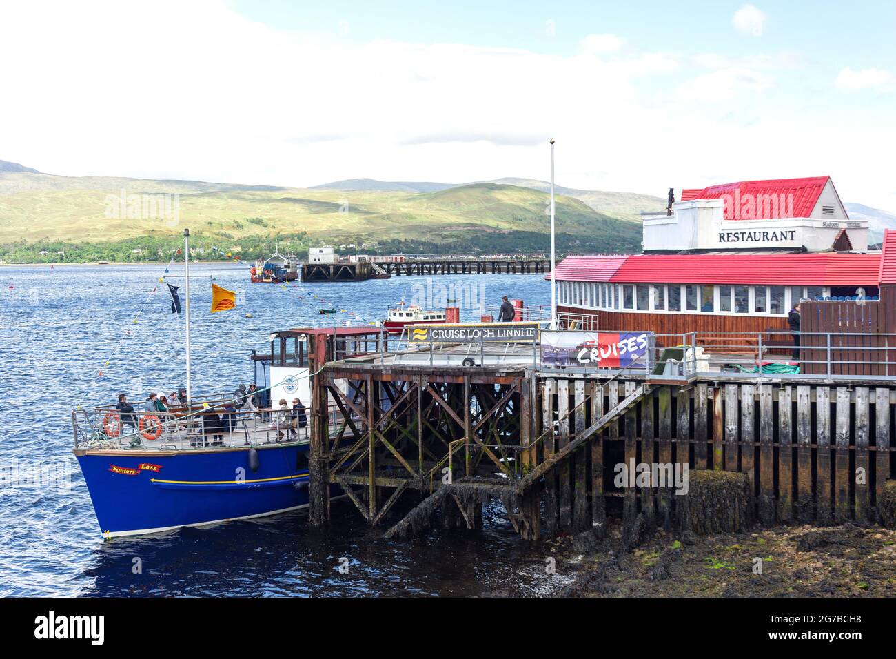 Souters Lass Loch Linnhe Cruise Ship Town Centre Pier Fort William Highland Scotland